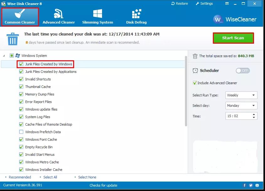 Wise Disk Cleaner, optimiza tu windows – Soporte informático